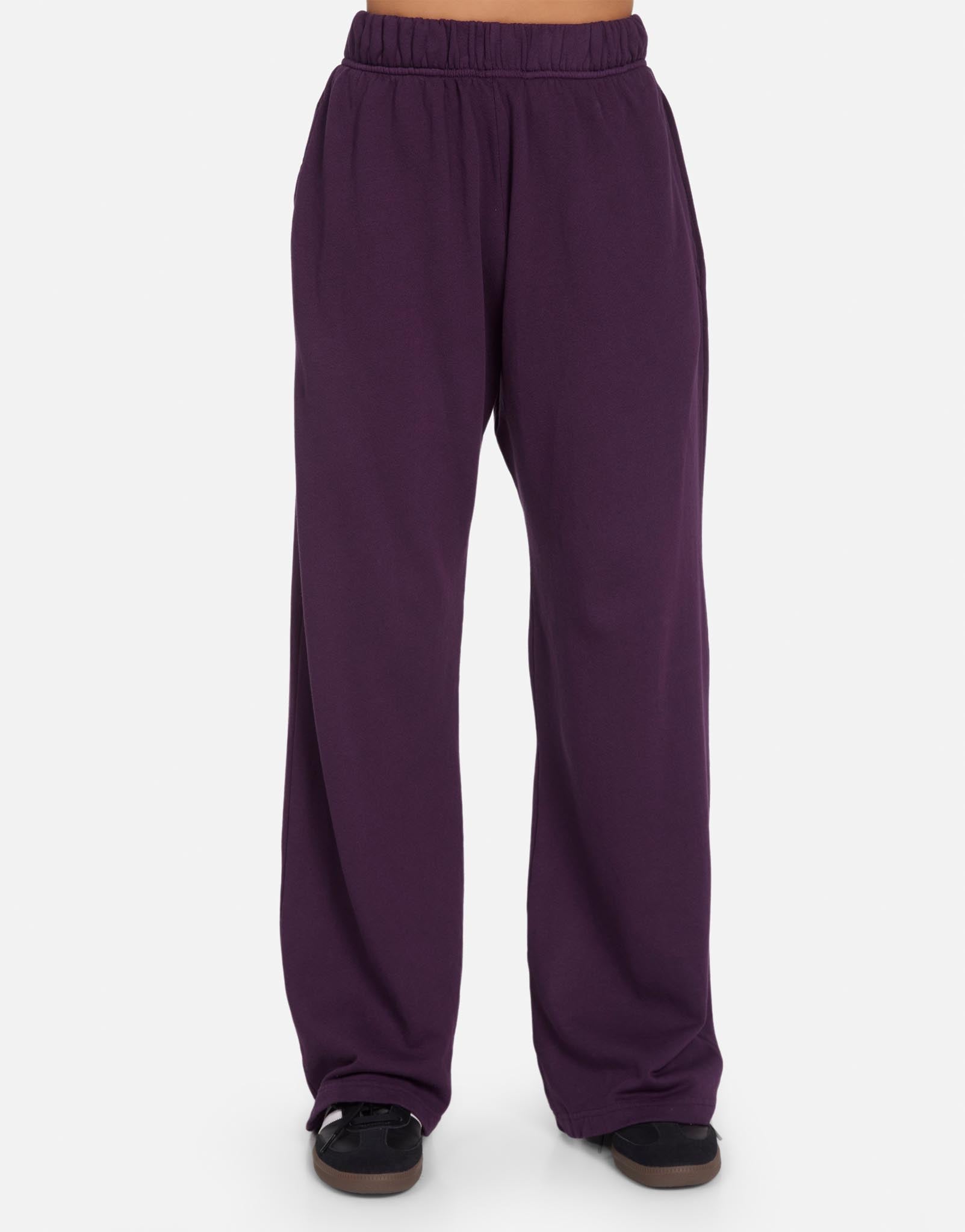 Wide Leg Pant w/ Pockets in Deep Amethyst | Mabel by Michael Lauren