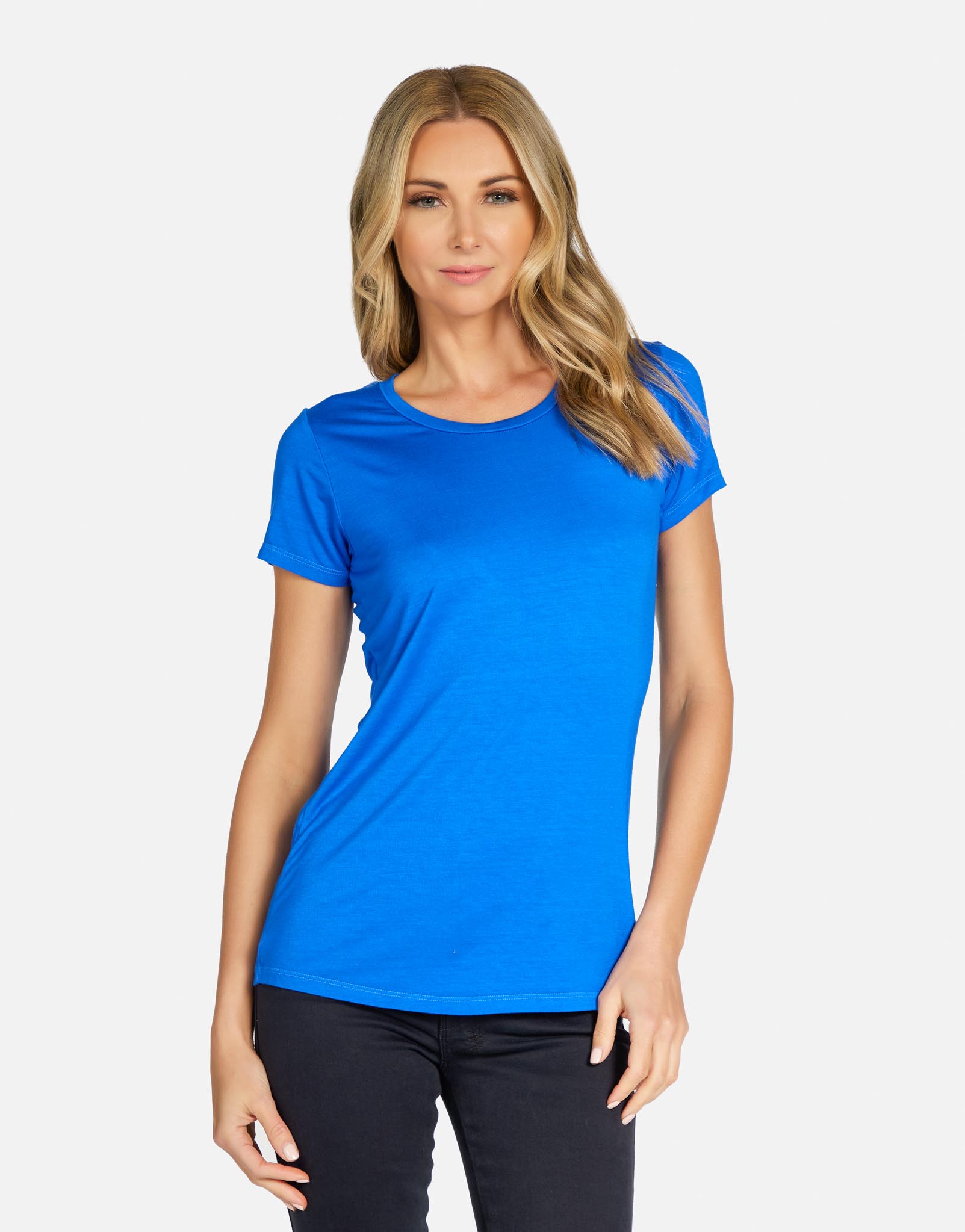 Tucker Core Fitted Tee in Cobalt by Michael Lauren